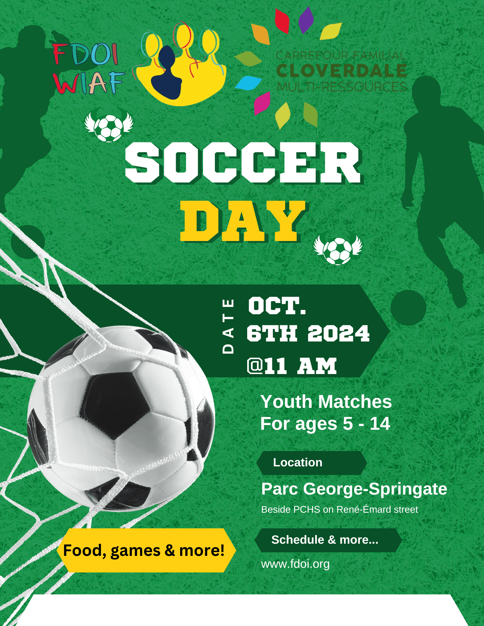 WIAF & Cloverdale Multi Ressources Soccer Day | West Island Assistance Fund
